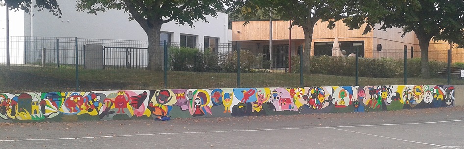Fresque murale - Ecole élémentaire les grains d'orge